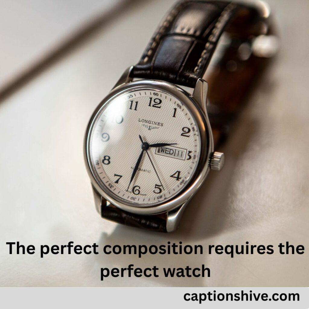 300+ Watch Captions & Quotes to Show Off Style, Luxury & Timeless Elegance