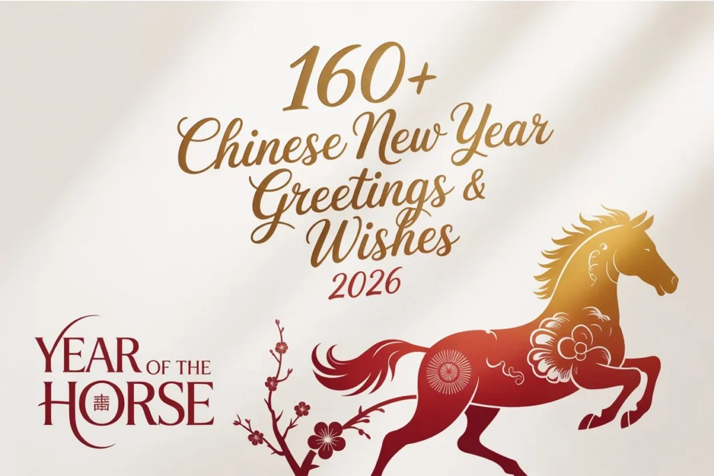 160+ Chinese New Year Greetings & Wishes 2026 (Year of the Horse)