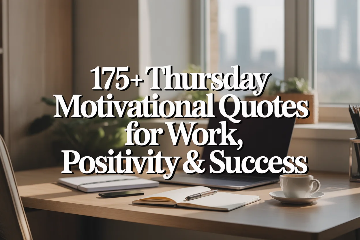 175+ Thursday Motivational Quotes for Work, Positivity & Success
