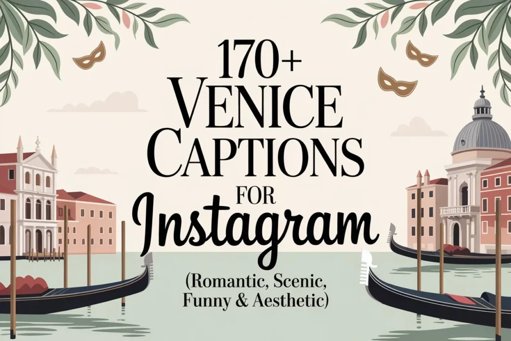 170+ Venice Captions for Instagram (Romantic, Scenic, Funny & Aesthetic)